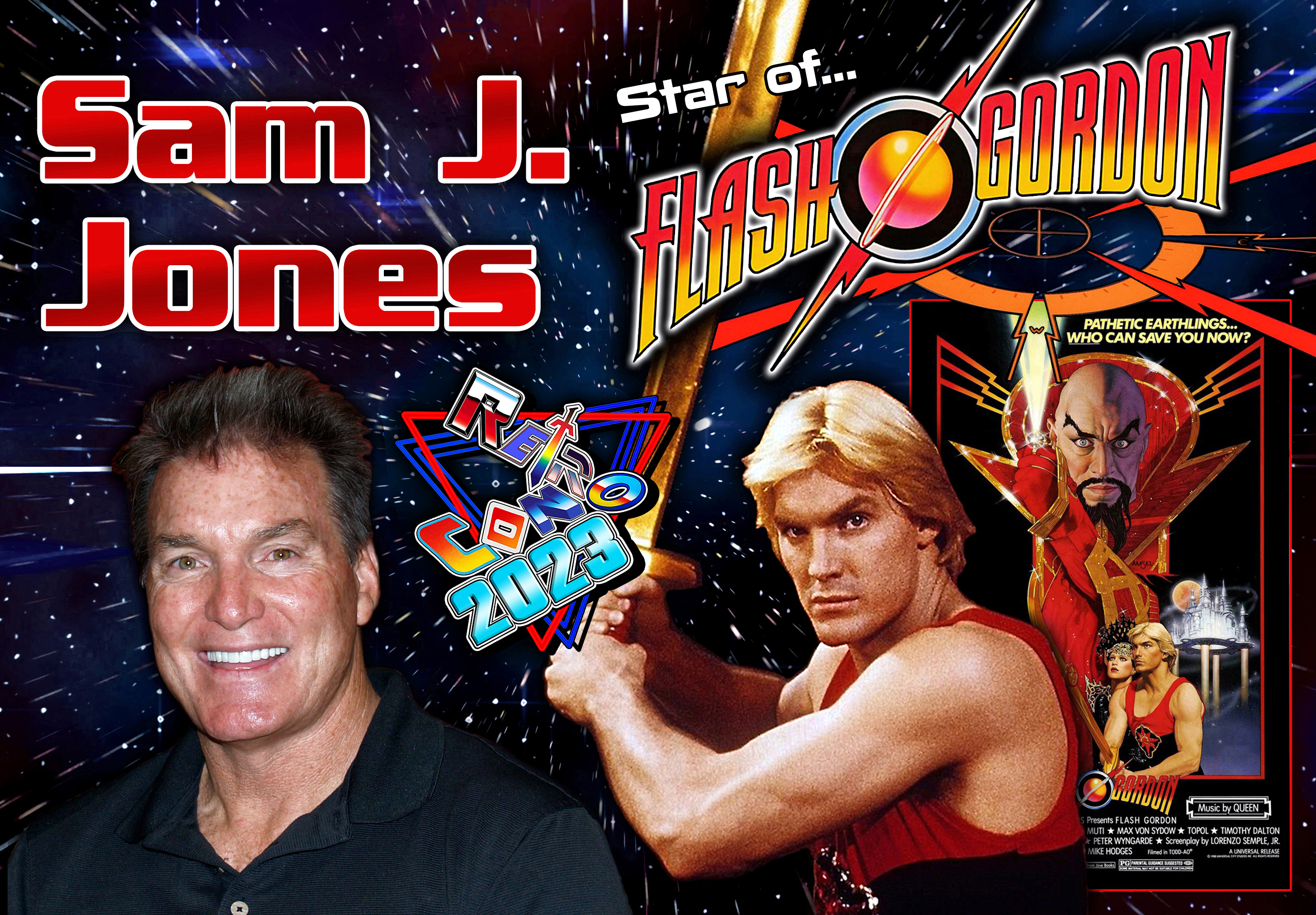 Meet Flash Gordon himself, Sam J. Jones, at Retro Con 2023!