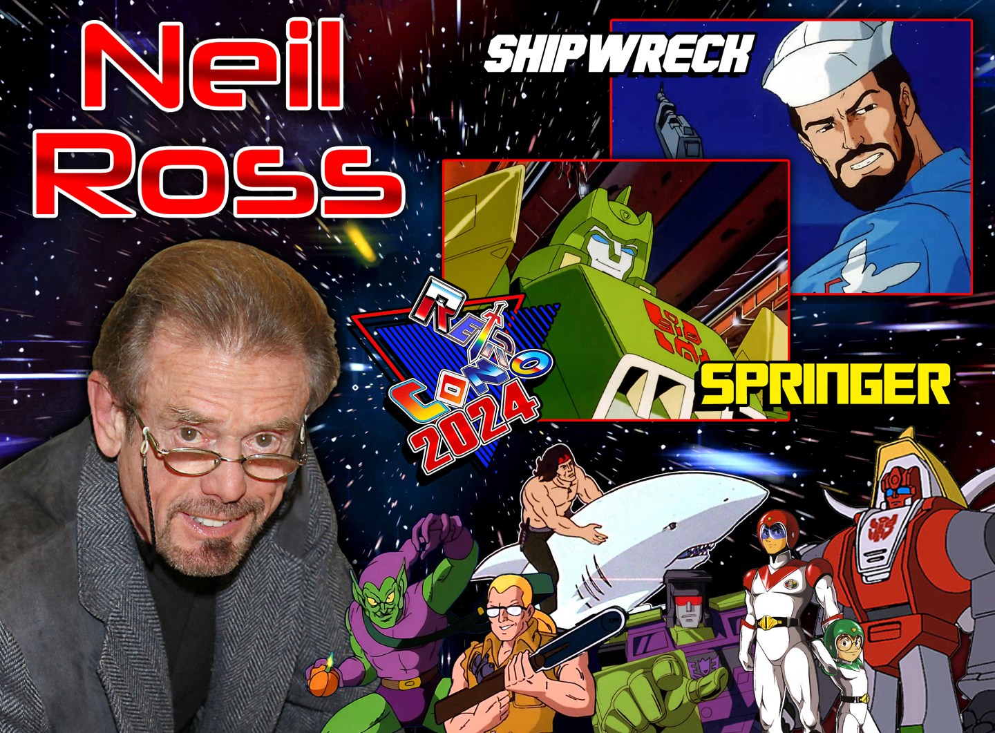 Meet Voice Actor Neil Ross at Retro Con 2024!