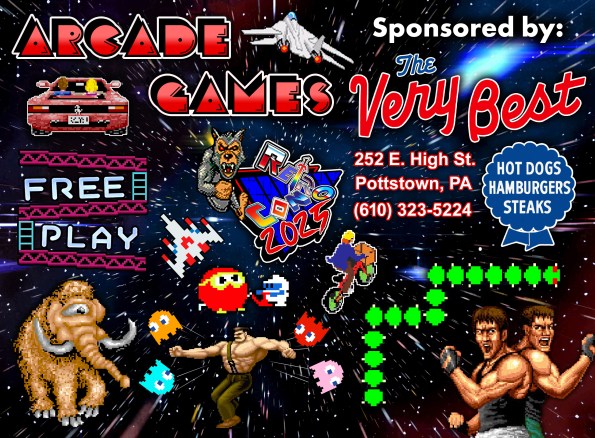 Ready Player One! Our corner arcade returns for Retro Con 2025!